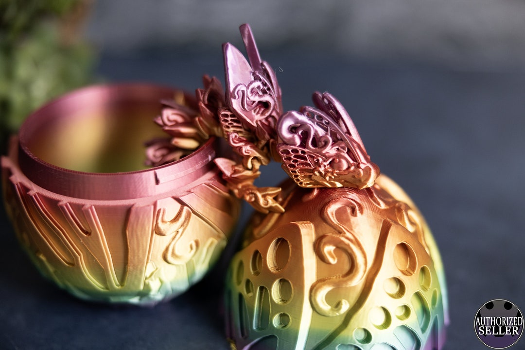 Cinderwing Baby Butterfly Dragon - 3D Printed Dragon With Egg ...