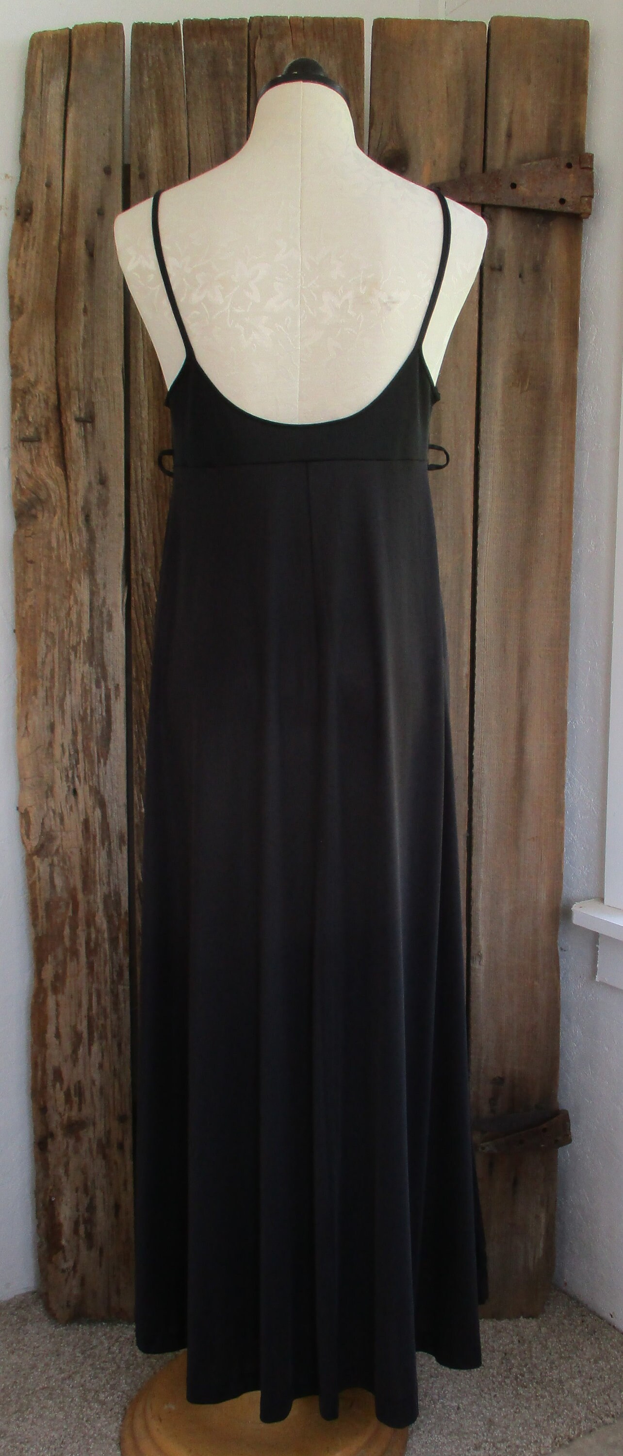 Henson Kickernick Black Long Nightgown Vintage Lingerie Full Length ...