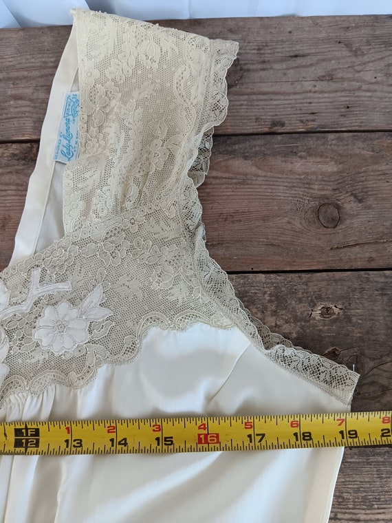 Vintage 40s Lady Leonora Long Ivory Nightgown Bur Mil… - Gem