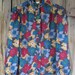 Vintage Pykettes Floral Print Blouse Womens Ruffle Collar High Neck ...