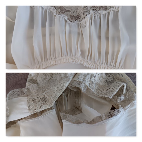 Vintage 40s Lady Leonora Long Ivory Nightgown Bur Mil… - Gem