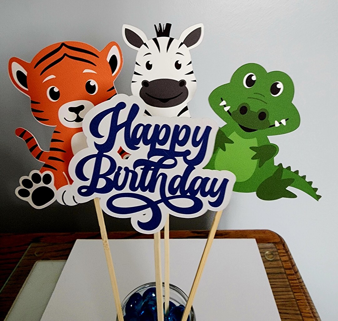 Jungle Centerpiece, Animal Centerpiece, Birthday Centerpiece, Safari ...