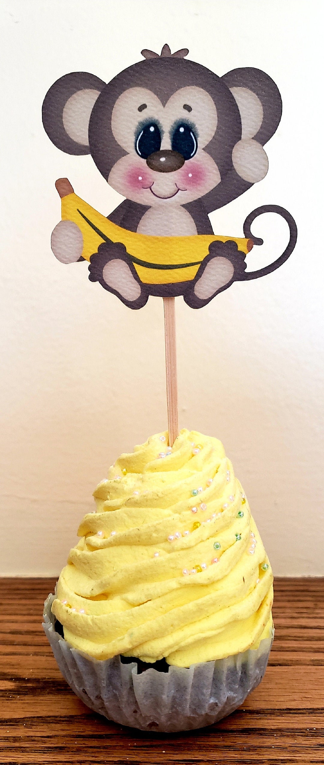 Monkey Cupcake Toppers, Safari Cupcake Toppers, Jungle Cupcake Toppers ...