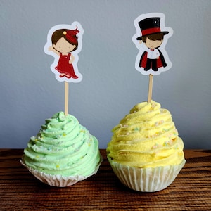 Magic Show Cupcake Toppers, Magician Cupcake Toppers, Cupcake ...