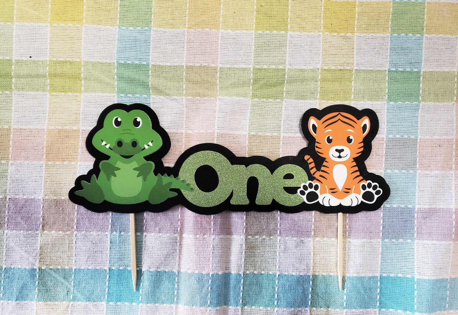 Jungle Cake Topper Zoo Cake Topper Birthday Cake Topper One - Etsy