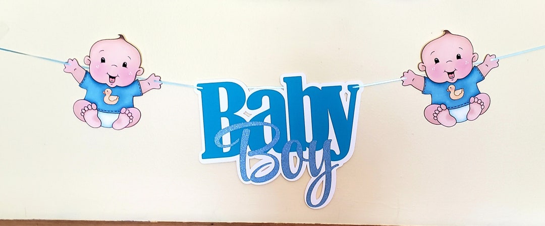 Baby Boy Banner, Baby Shower Banner - Etsy