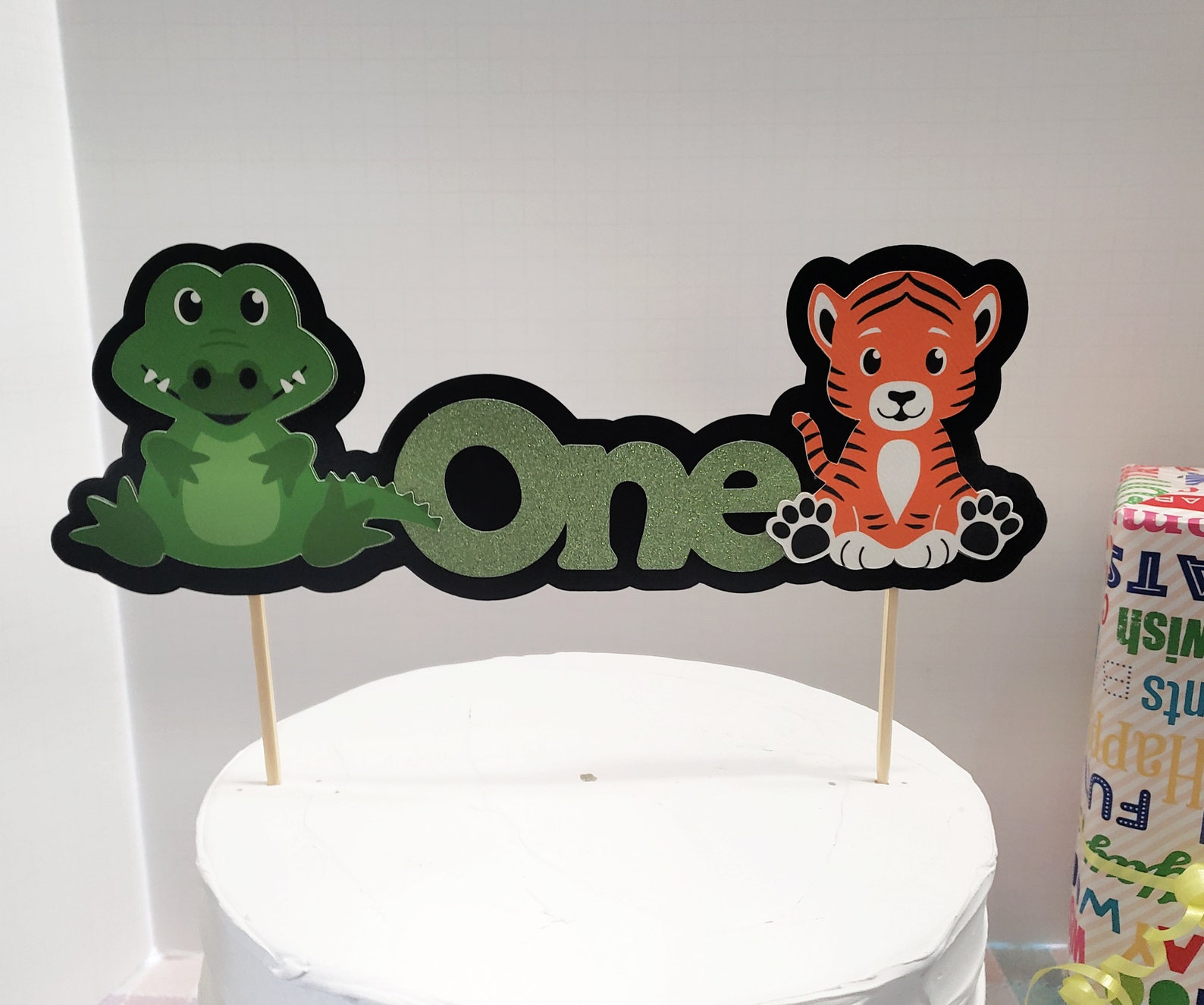 Jungle Cake Topper Zoo Cake Topper Birthday Cake Topper One - Etsy