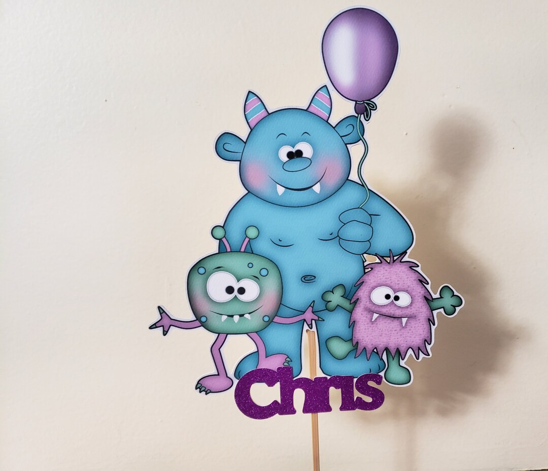 Monster Table Centerpiece Monster Centerpiece Personalized - Etsy