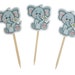 Elephant Baby Shower Cupcake Toppers, Party Decorations - Etsy