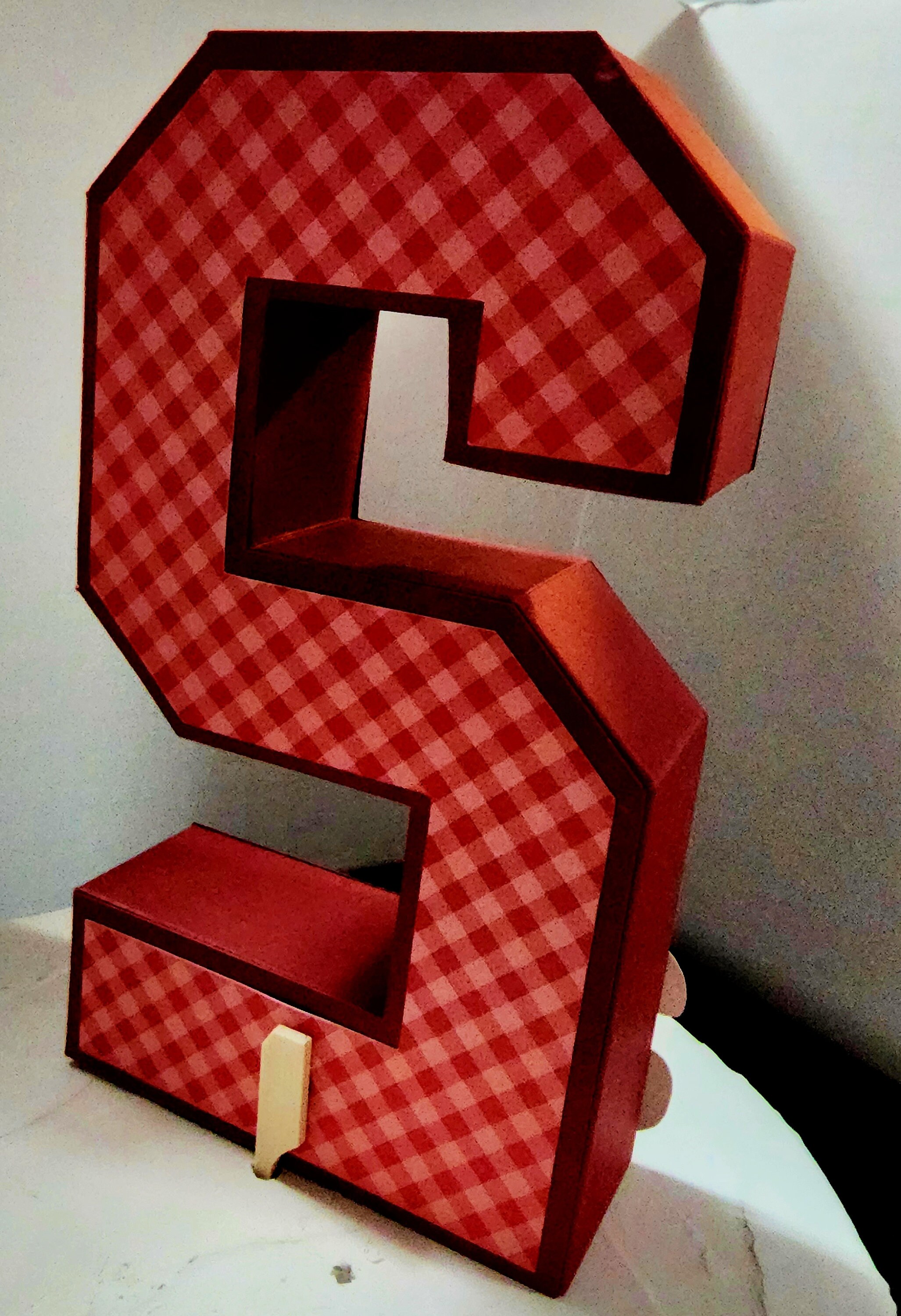 Cow 2nd Birthday Cake Topper: Red Checkered Number Two - Etsy