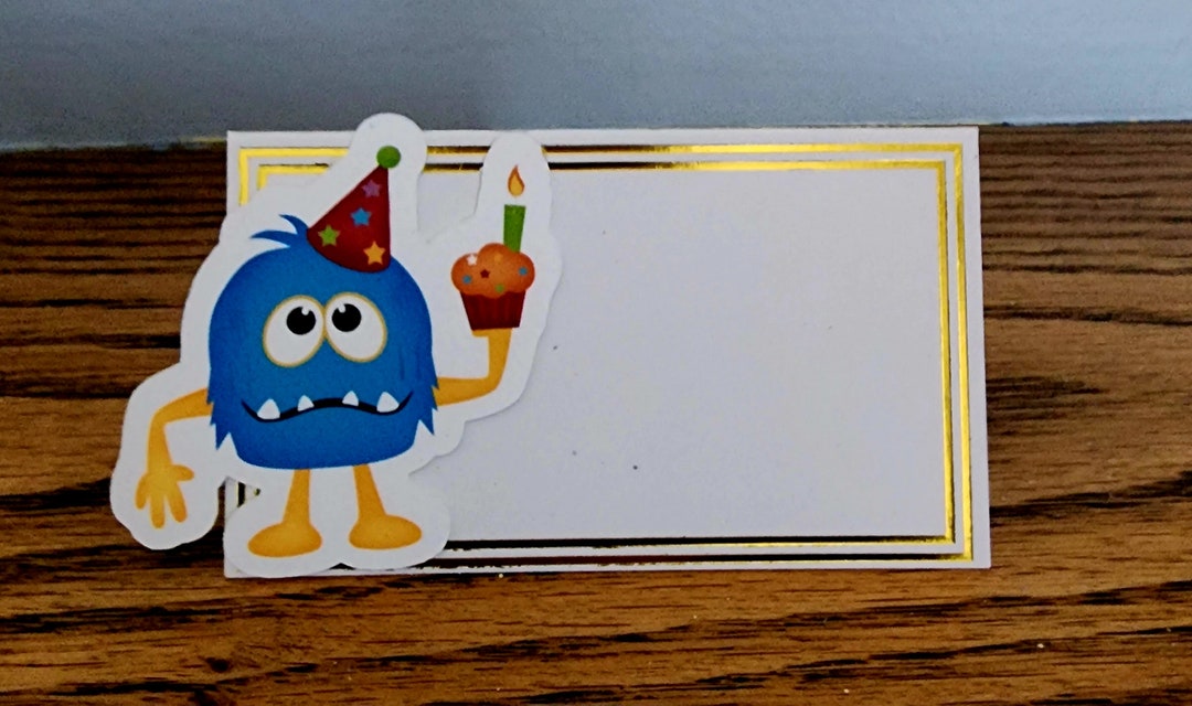Monster Birthday Party Food Labels, Monster Place Cards, Set of 10 Food ...