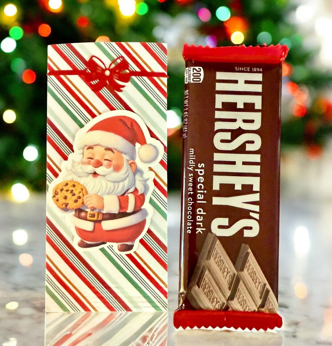 Candy Bar Wrapper, Christmas Candy Bar Wrapper, Santa Candy Bar Wrapper ...