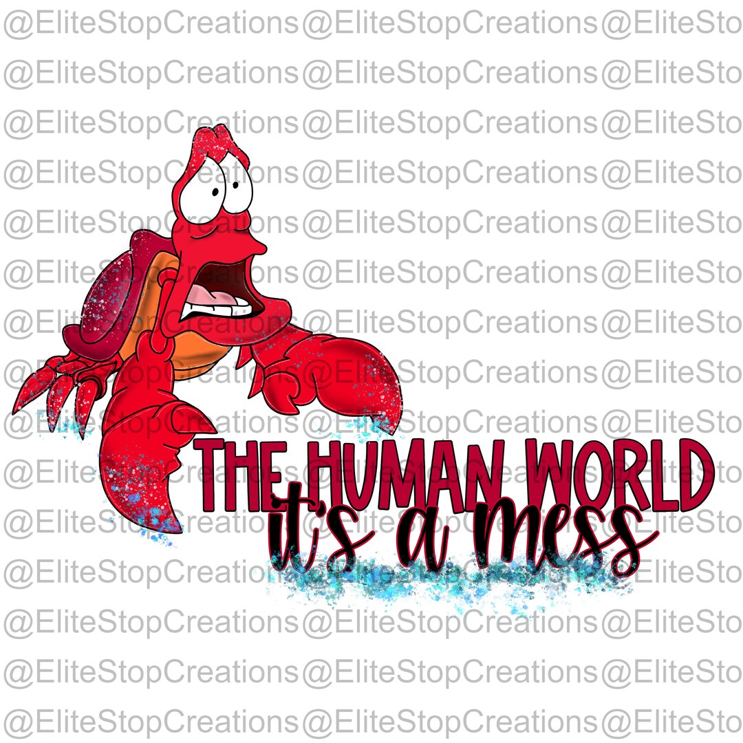 Sublimation Ready to Press Transfer- the Human World is a Mess - Etsy