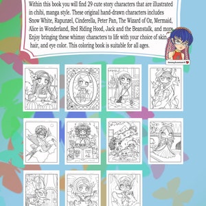 Digital Edition Chibi Doodle Whimsy Characters Coloring Book Volume 3 ...