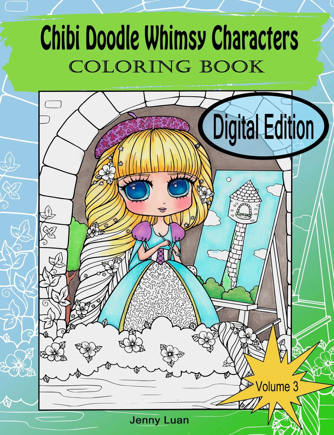 Digital Edition Chibi Doodle Whimsy Characters Coloring Book Volume 3 ...