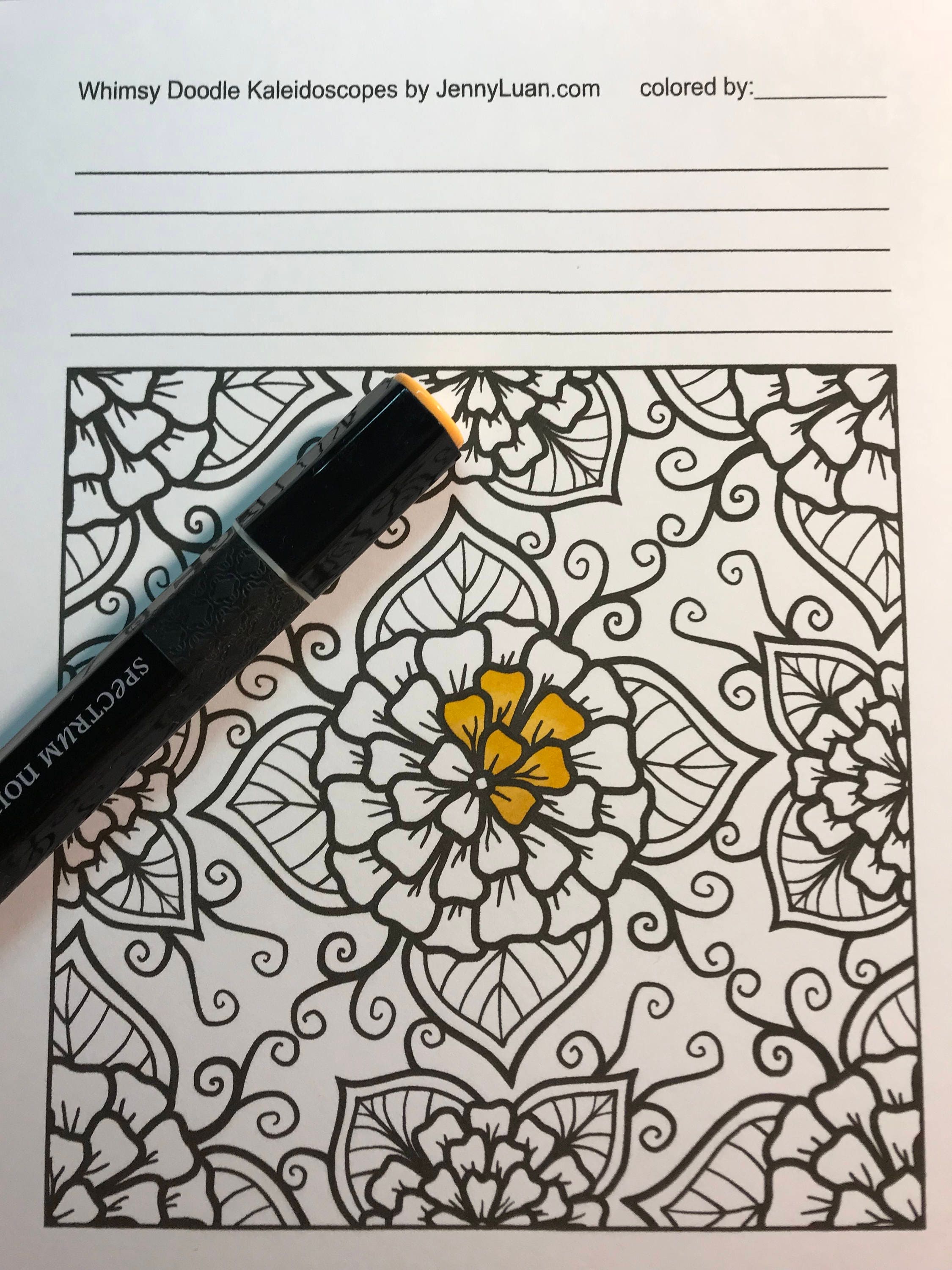 Digital Edition Whimsy Doodle Kaleidoscopes Travel Size - Etsy