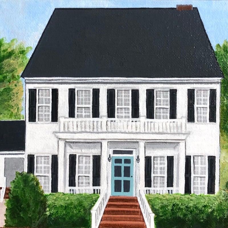 Custom Painting of House - Etsy