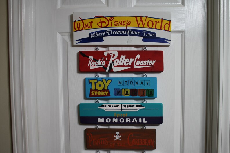 Hand painted Disney sign completely custom to your favorite | Etsy