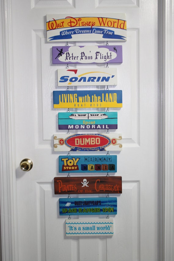 Hand painted Disney sign completely custom to your favorite | Etsy
