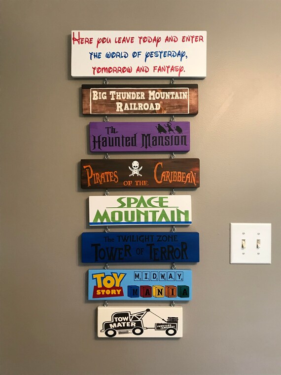 Hand painted Disney sign completely custom to your favorite | Etsy