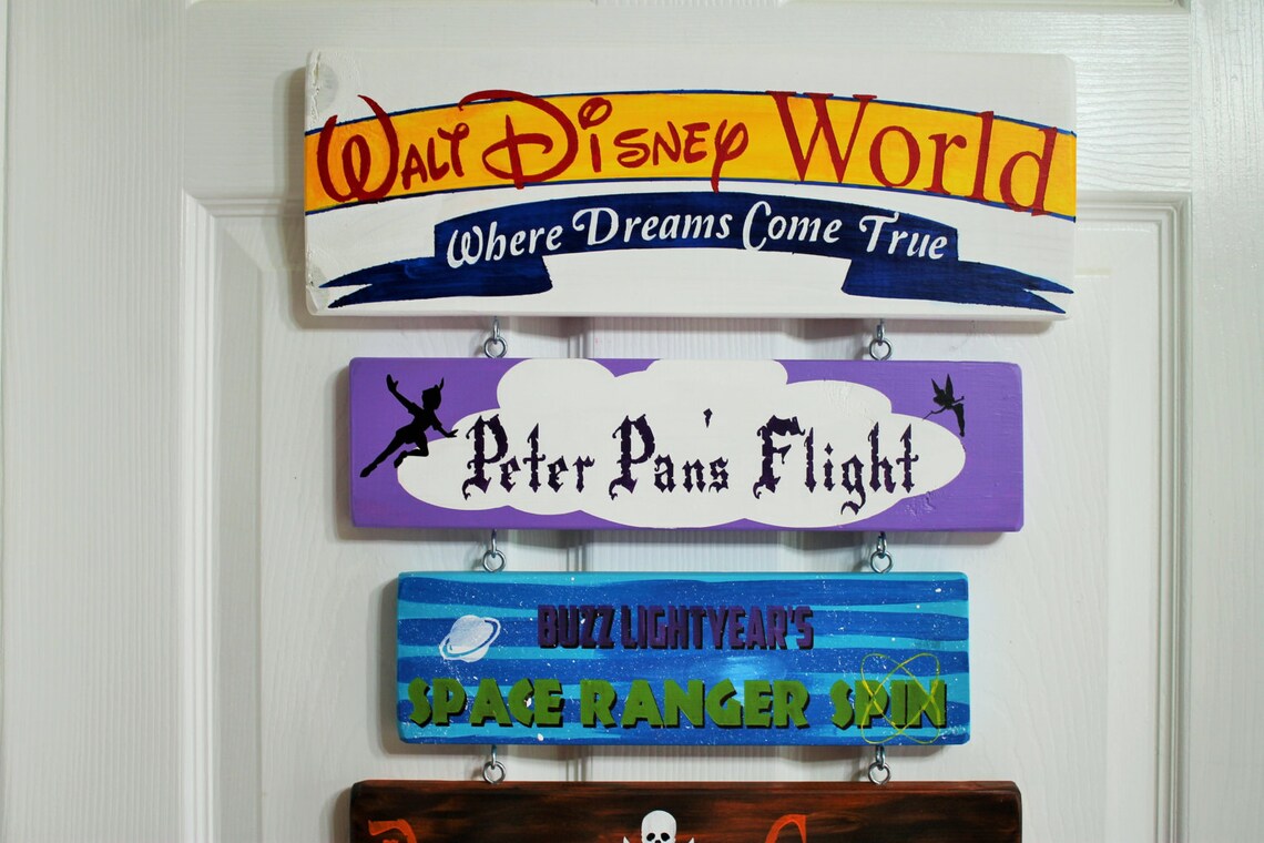 Hand painted Disney sign completely custom to your favorite | Etsy