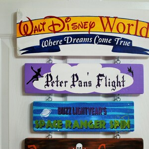 Hand Painted Disney Sign, Completely Custom to Your Favorite Rides and ...