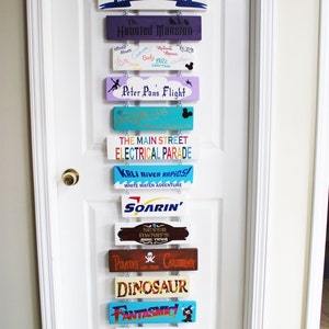 Hand Painted Disney Sign, Completely Custom to Your Favorite Rides and ...