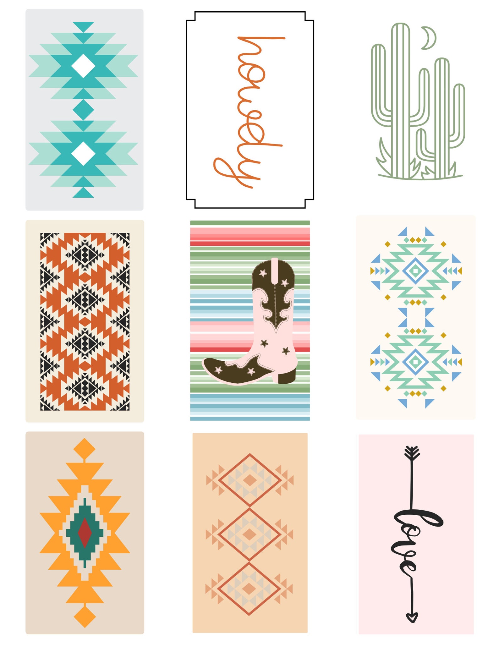 Western Gift Tag - Business Branding - Wedding Favor - Gift Accessory ...