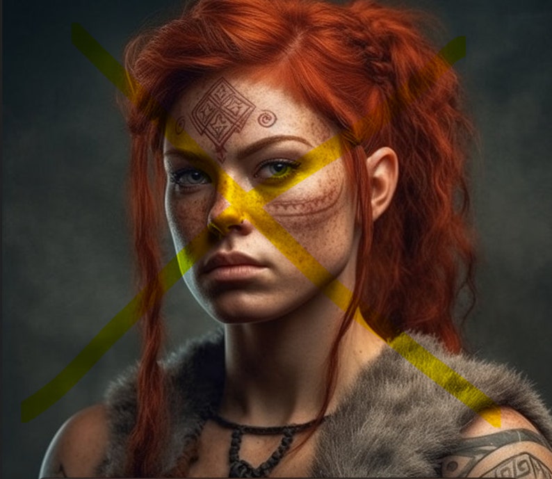 Female Barbarian by Race: Tokens Character Art for D&D 5e - Etsy