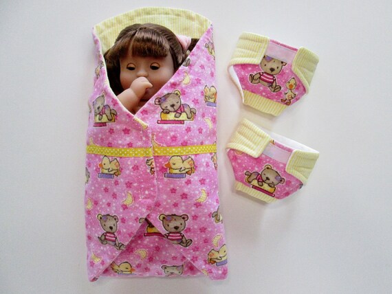 Snuggle Wrap Blanket and Two Diapers for 10.5 13 Inch Tall - Etsy