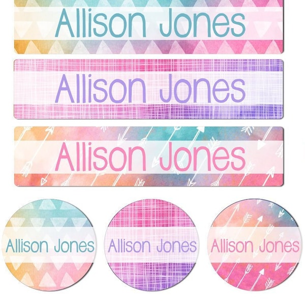 Chevron Labels - Etsy