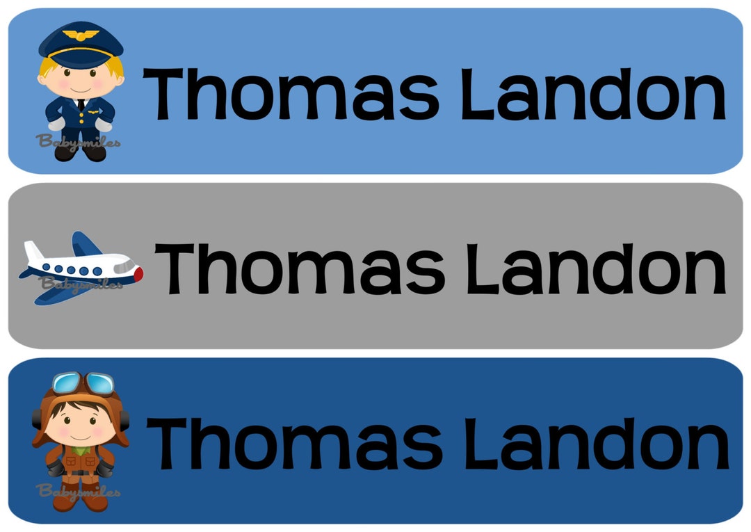 Iron on Clothing Labels Laundry Safe Name Label Daycare Label School ...