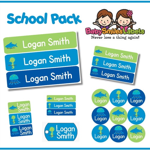 School Supply Labels Waterproof Labels for School - Etsy