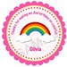 Colorful Rainbow Birthday Stickers Rainbow Stickers Personalized ...