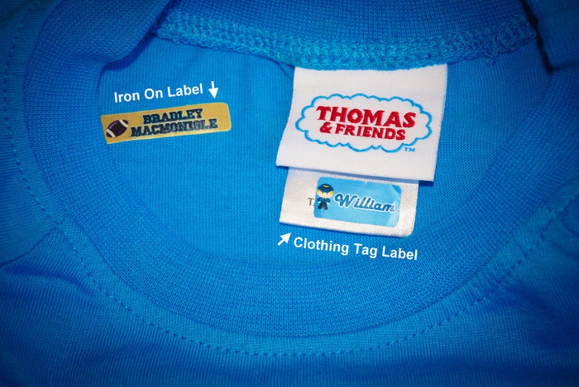 Iron on Clothing Labels Laundry Safe Name Label Daycare Label | Etsy