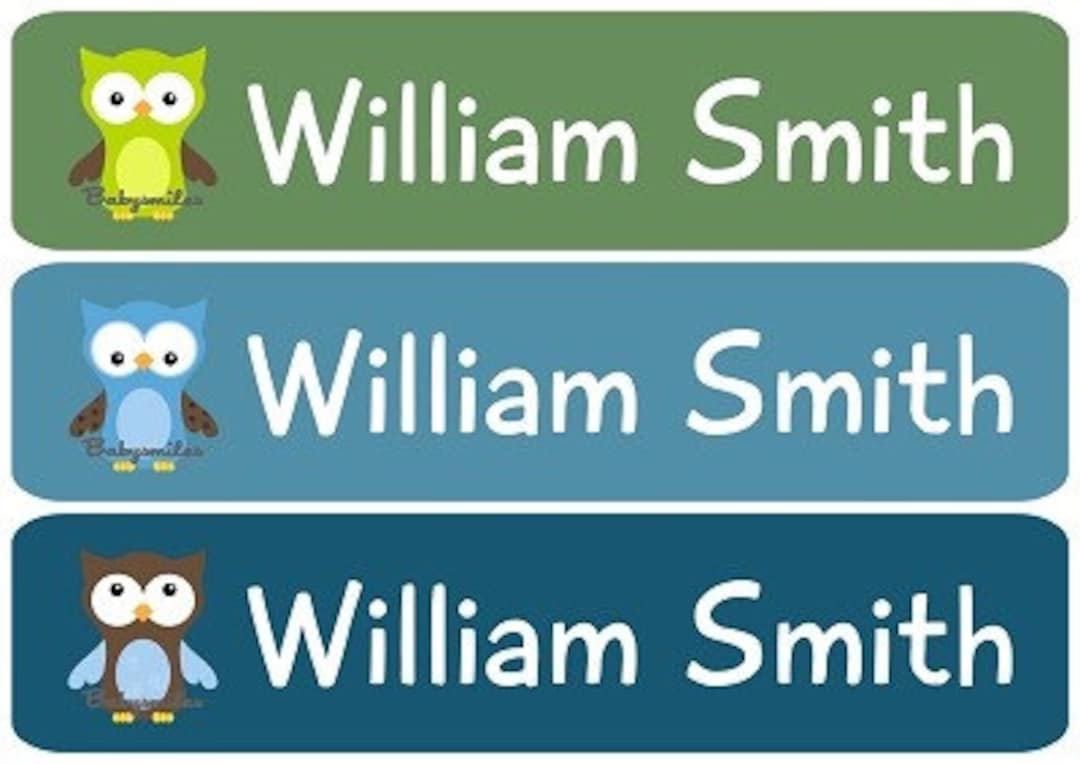 Personalized Waterproof Labels Waterproof Stickers Name Label ...