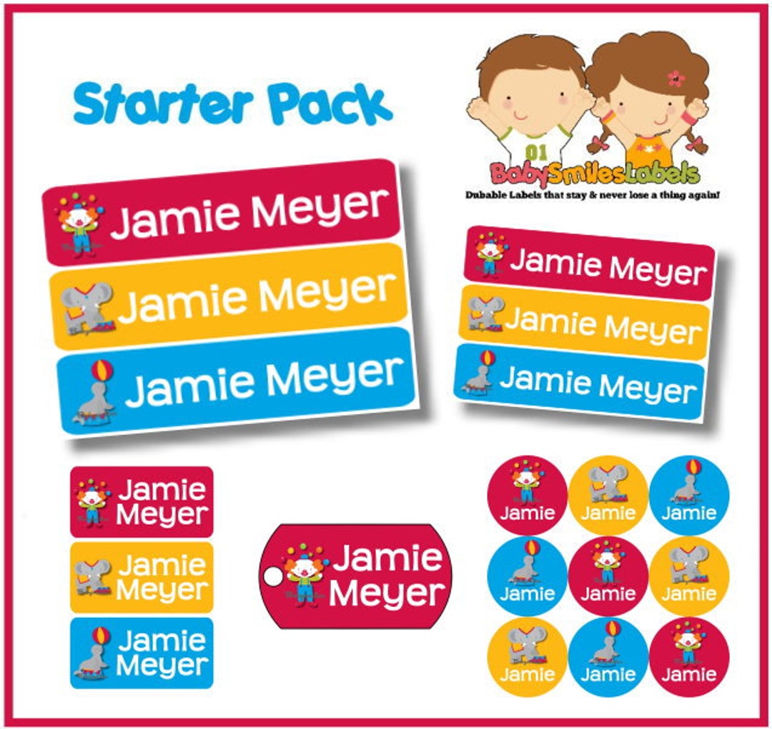 Starter Label Pack - Personalized Waterproof Labels Shoe Labels ...