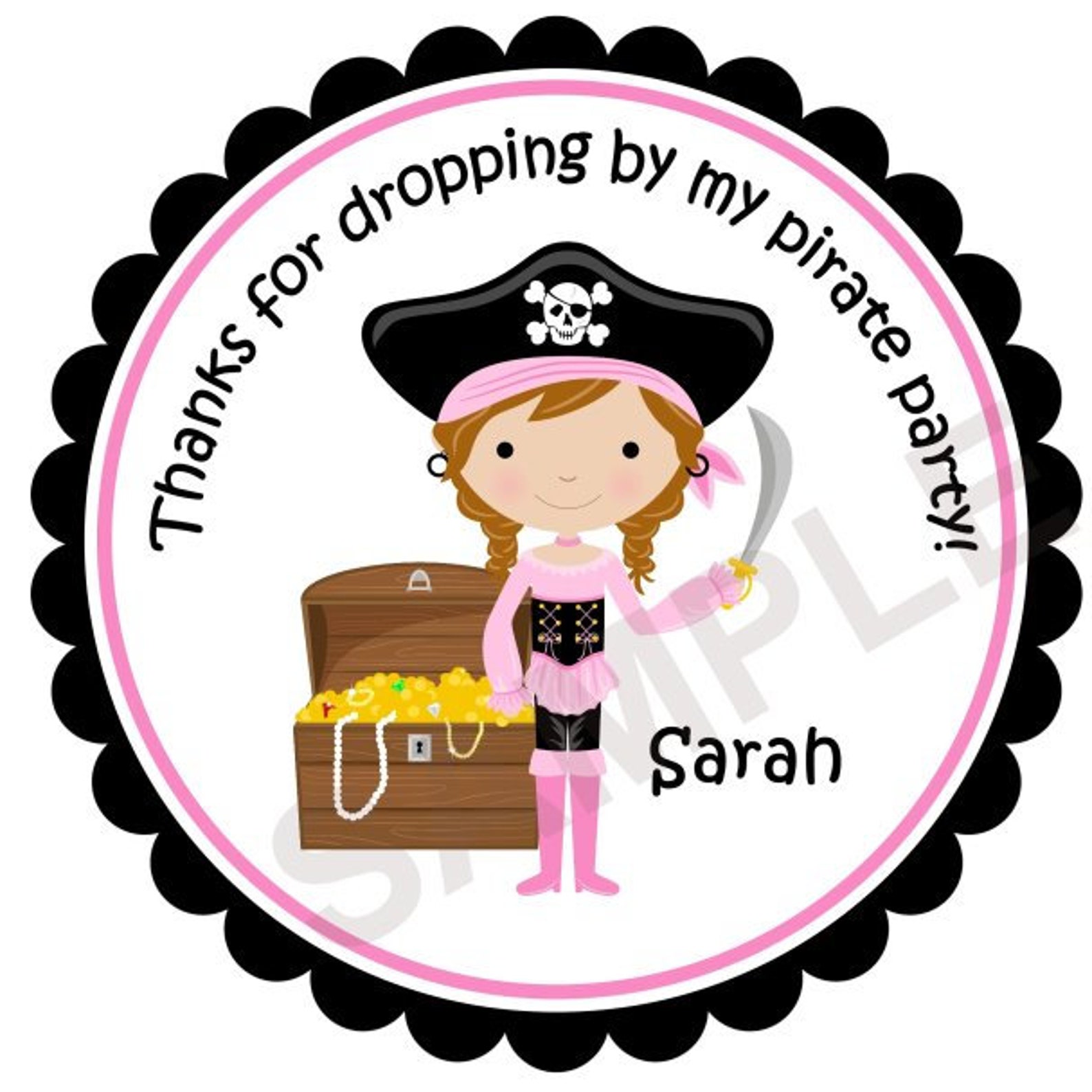 Pirate Ship Stickers Pirate Birthday Stickers Pirate Party - Etsy