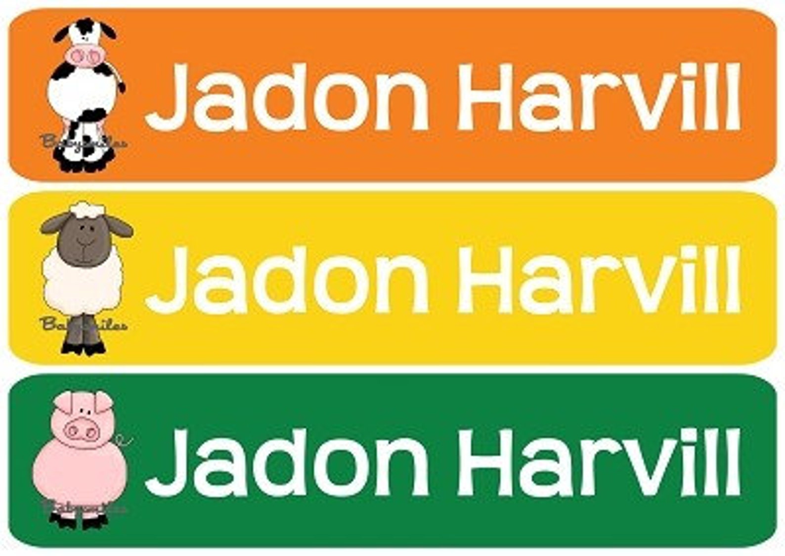 Iron on Clothing Labels Laundry Safe Name Label Daycare Label | Etsy