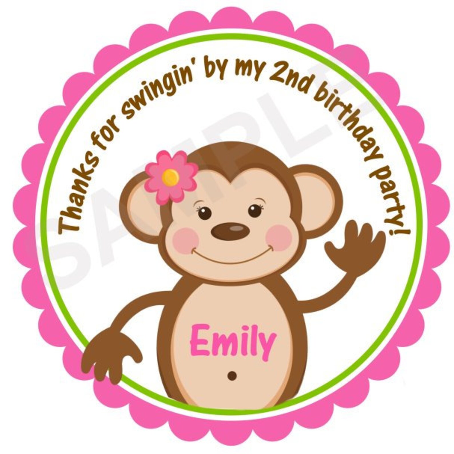 Personalized Birthday Party Stickers Party Favor Stickers Birthday ...