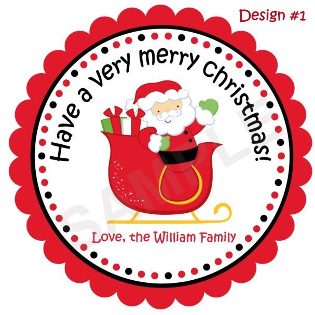 Santa Claus Stickers Christmas Gift Stickers Merry Christmas Stickers ...