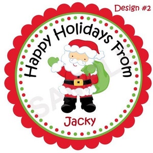 Santa Claus Stickers Christmas Gift Stickers Merry Christmas Stickers ...