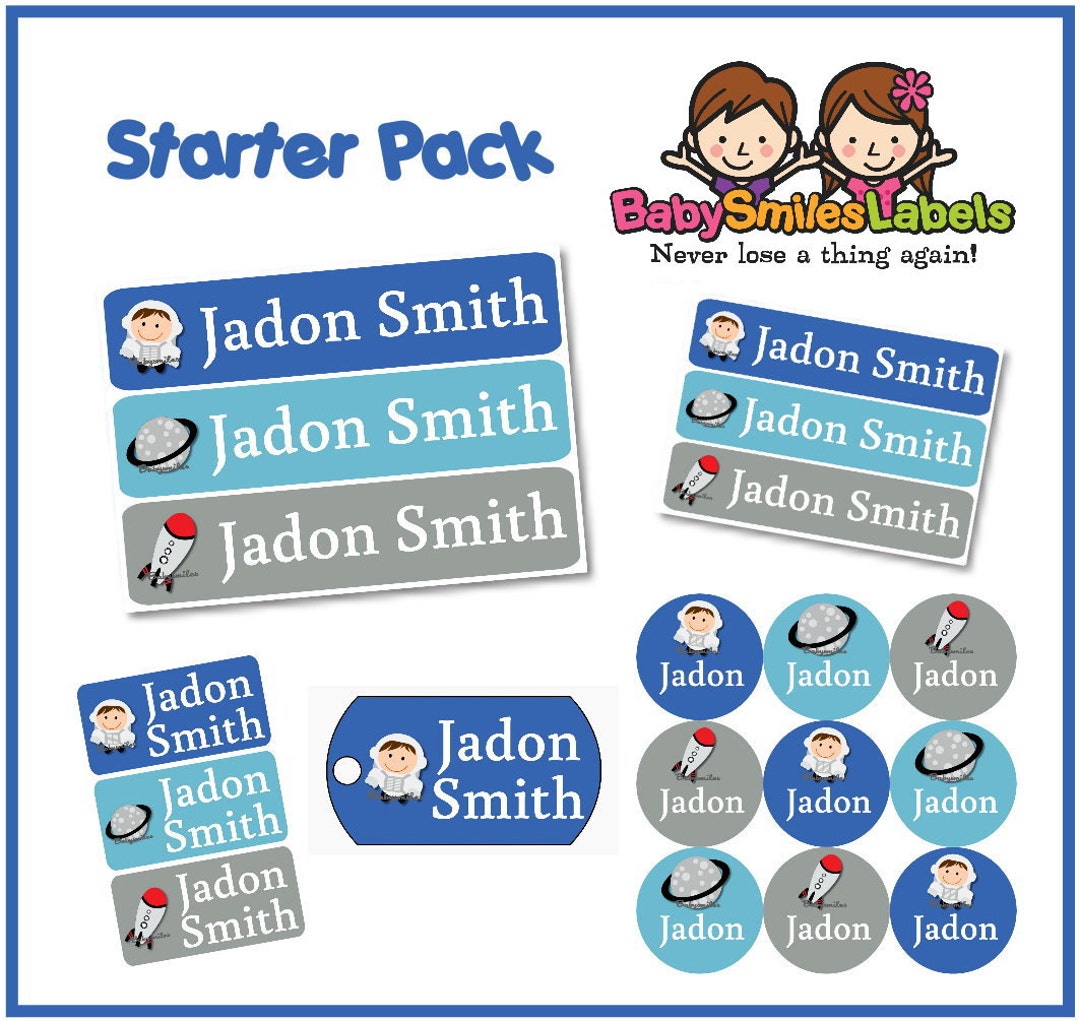 Starter Label Pack - Personalized Waterproof Labels Shoe Labels ...