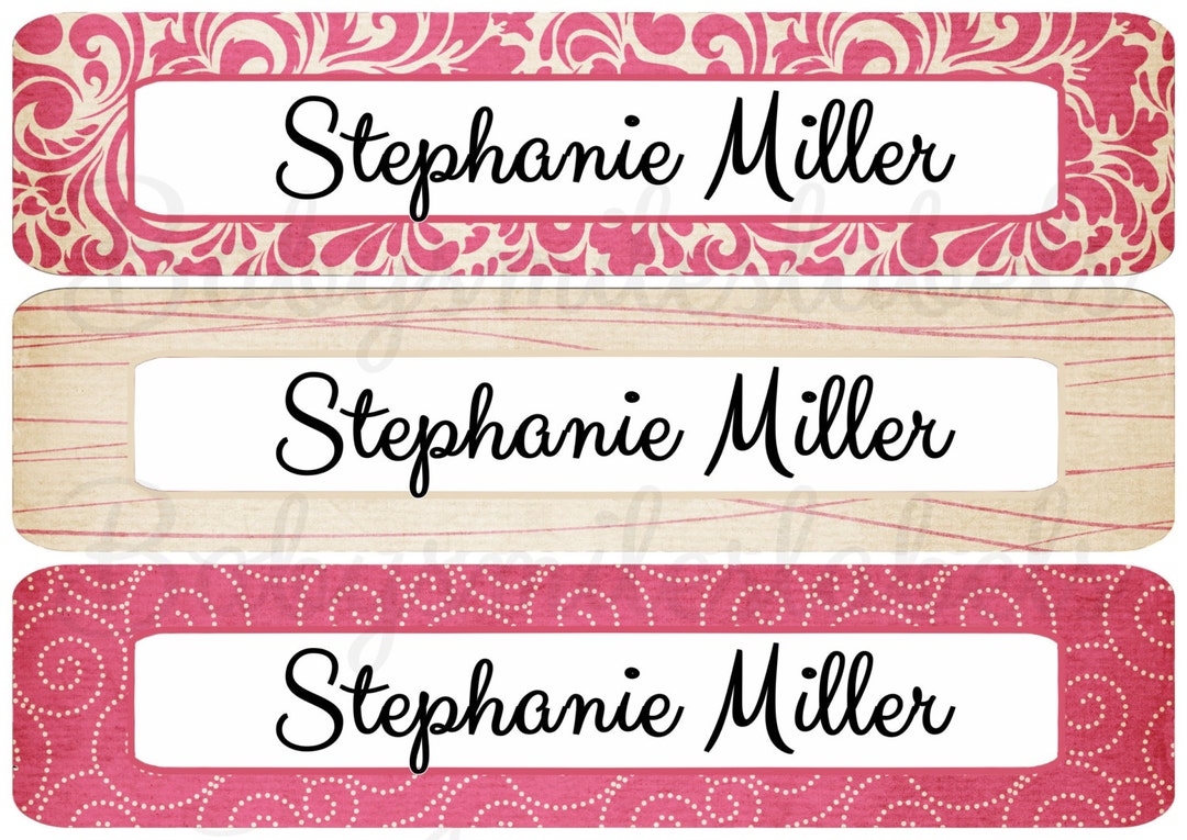 Personalized Waterproof Labels Waterproof Stickers Name Label ...