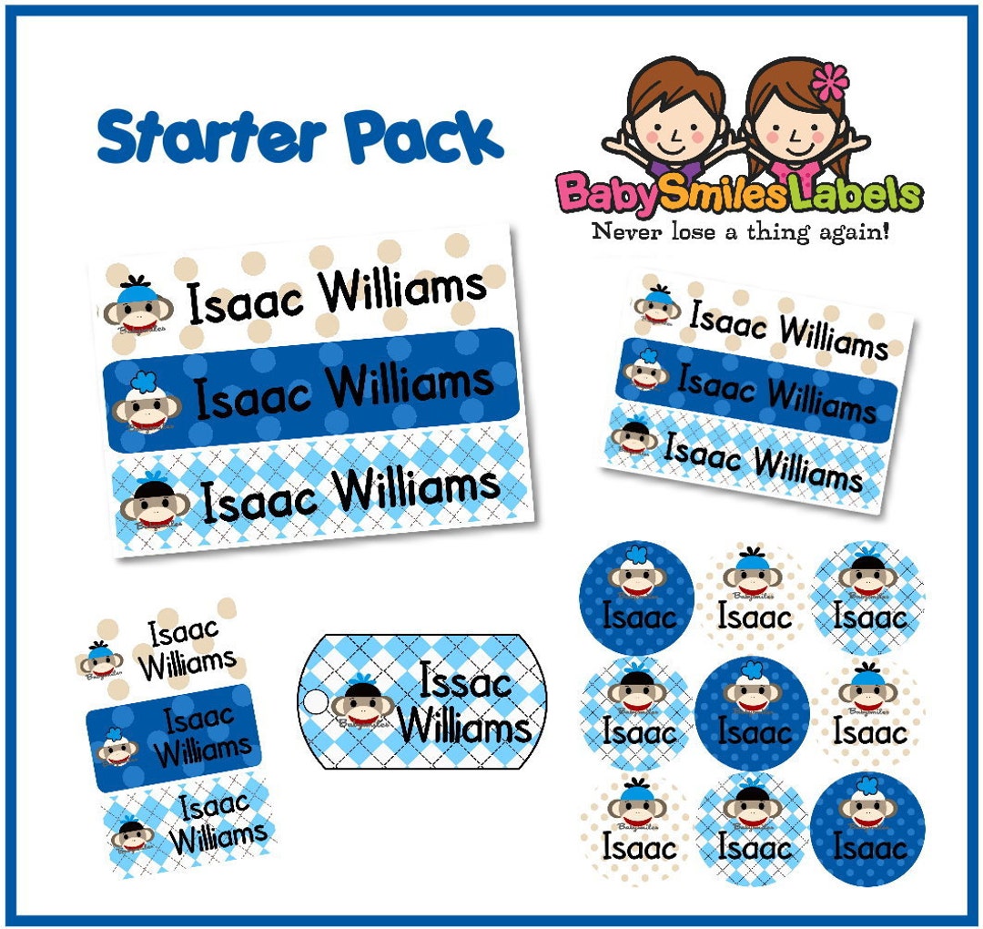 Starter Label Pack - Personalized Waterproof Labels Shoe Labels ...