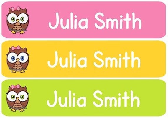 Personalized Waterproof Labels Waterproof Stickers Name Label | Etsy