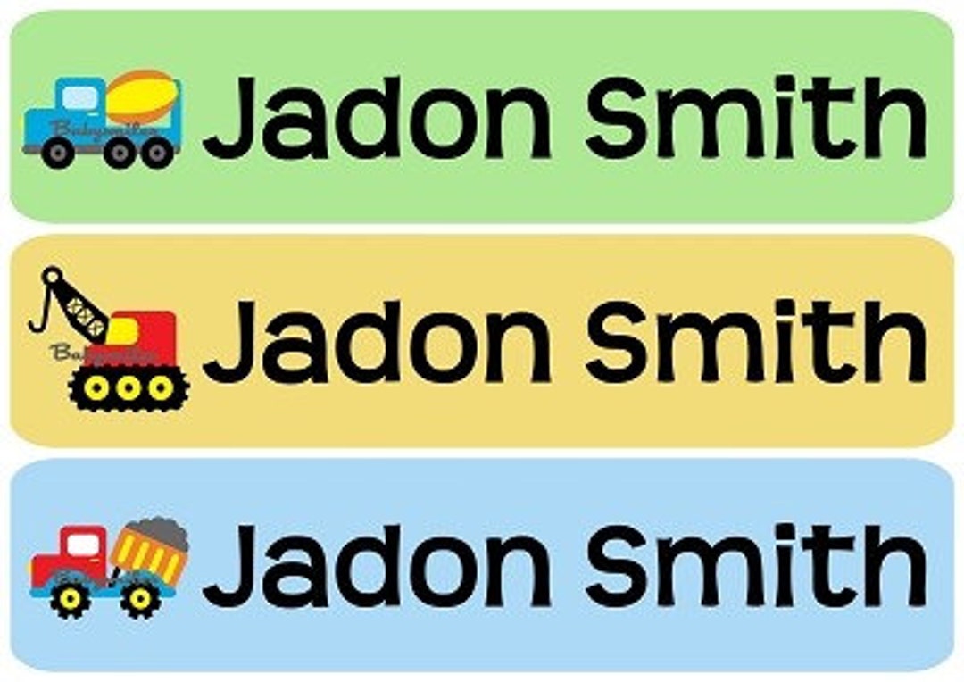 Iron on Clothing Labels Laundry Safe Name Label Daycare Label School ...