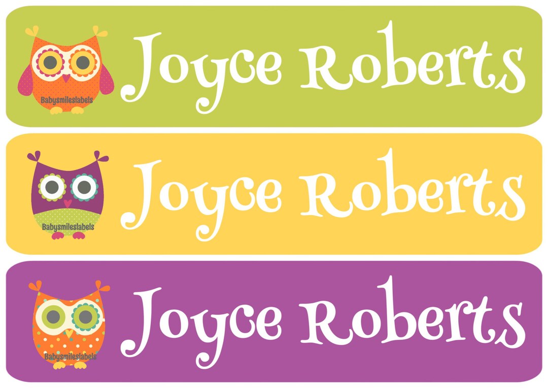 Iron on Clothing Labels Laundry Safe Name Label Daycare Label School ...