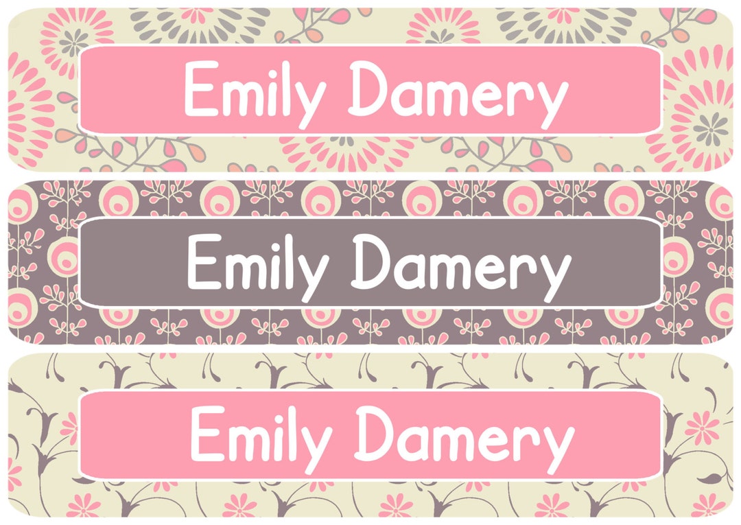 Personalized Waterproof Labels Waterproof Stickers Name Label ...