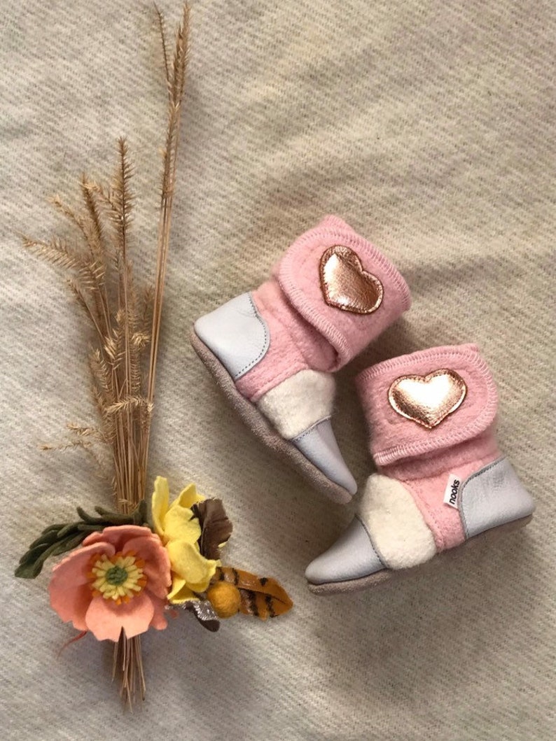 Snowberry Wool Booties - Etsy